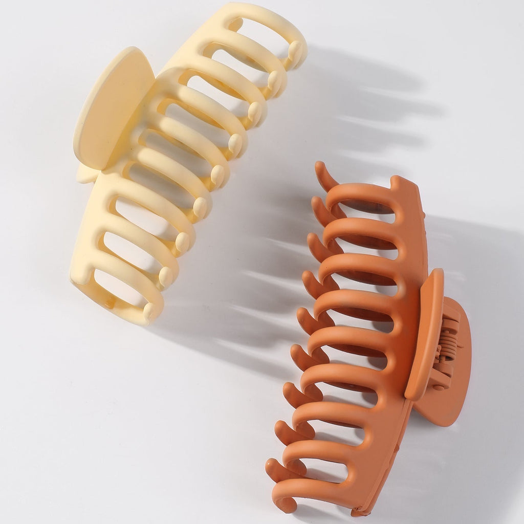 2pcs Solid color Keel Hair Claw – Sai Feel